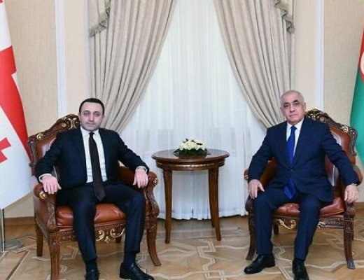 Əsədov və Qaribaşvili təməlqoyma mərasimində